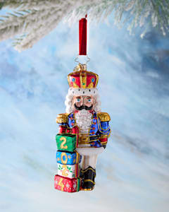 Christopher Radko 36" Sleigh Ride Santa Garland | Neiman Marcus