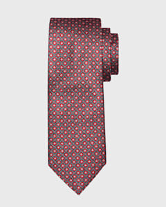 Brioni Men's Silk-Linen Jacquard Paisley Tie | Neiman Marcus
