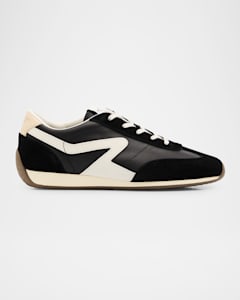 Rag & Bone Mixed Leather Retro Runner Sneakers | Neiman Marcus