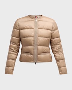 Moncler Lightweight Wool Puffer Cardigan | Neiman Marcus