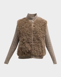 TSE Cashmere Double-Face Cable-Knit Cashmere Coat | Neiman Marcus