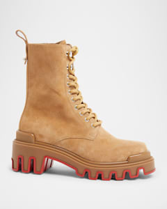 THE ROW Shrimpton Leather Square-Toe Ankle Boots | Neiman Marcus