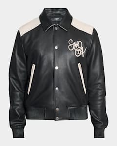 Amiri Men's MA Waxed Denim Trucker Jacket | Neiman Marcus