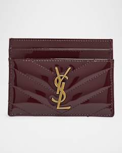 Loewe Knot Zip Card Case in Shiny Napa Leather | Neiman Marcus