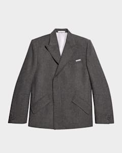 Helmut Lang Men's Jersey Anatomical Zip Blazer | Neiman Marcus