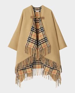 Vince Fringe Cashmere Cape | Neiman Marcus
