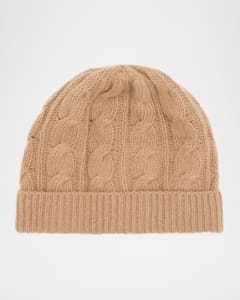 Neiman Marcus Cashmere Collection Cashmere Cable-Knit Cape | Neiman Marcus