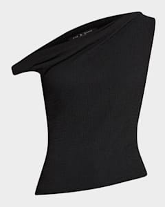 Rag & Bone Tina Merino Wool Crewneck Top | Neiman Marcus