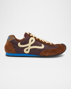 Loewe Flow Suede Retro Runner Sneakers | Neiman Marcus