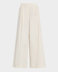 pinkfilosofy Pinamar Wide-Leg Linen Pants | Neiman Marcus