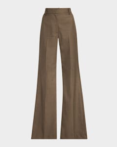 A.L.C. Maizie Flare Wool Pants | Neiman Marcus
