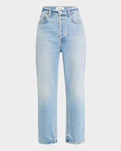 AGOLDE Ren High-Rise Wide-Leg Jeans | Neiman Marcus
