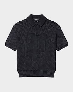 Moncler Men's Long-Sleeve Zip Polo Sweater | Neiman Marcus Moncler Men's Long-Sleeve Zip Polo Sweater | Neiman Marcus