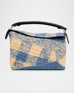 Loewe x Paula’s Ibiza Medium Puzzle Fold Tote Bag in Raffia with ...