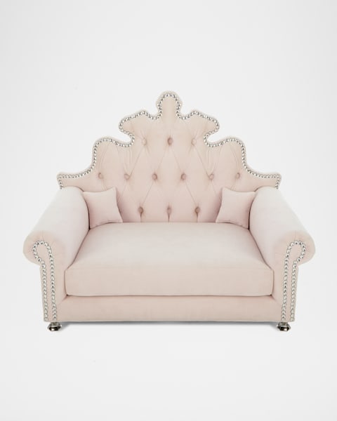 Haute House Lenor Pet Bed with Mirror Trim | Neiman Marcus