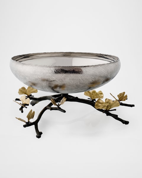 Michael Aram Butterfly Ginkgo Wood Salad Bowl | Neiman Marcus