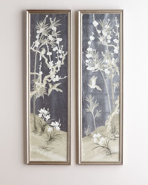 Wendover Art Group "Midnight Flock" Framed Diptych Giclee | Neiman Marcus