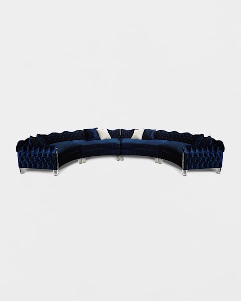 Haute House Varianne Curved Sectional Sofa | Neiman Marcus