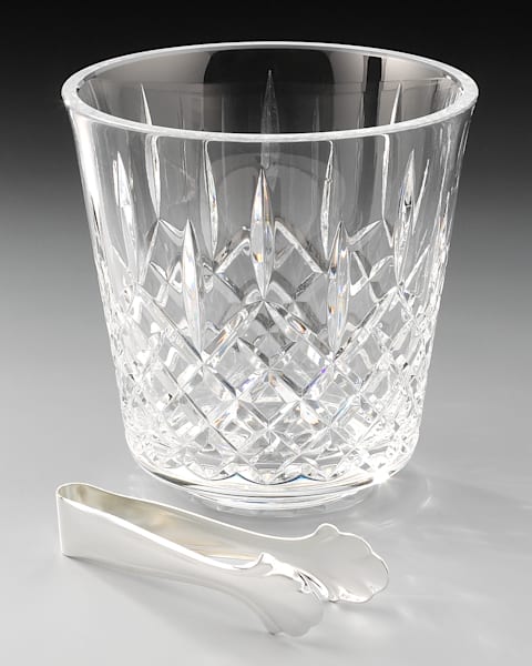 William Yeoward Crystal Dakota Ice Bucket with Tongs | Neiman Marcus