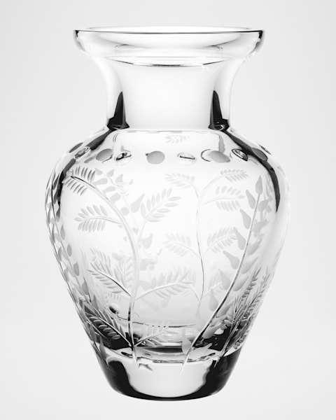 William Yeoward Crystal Fern Footed Vase | Neiman Marcus
