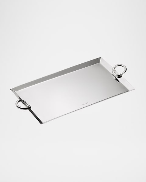 Christofle Vertigo Rectangular Tray | Neiman Marcus