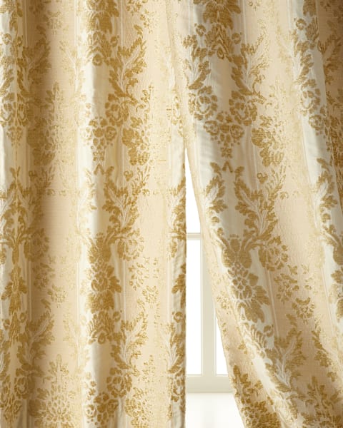 Legacy Two 50"W x 96"L Bella Damask Curtains | Neiman Marcus