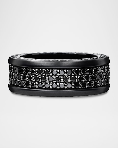 David Yurman Men's Curb Chain Ring in Silver, 8mm | Neiman Marcus