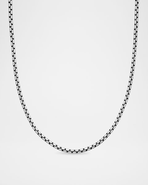 David Yurman Men's Box Chain Necklace in 18K Rose Gold, 5mm, 24"L ...