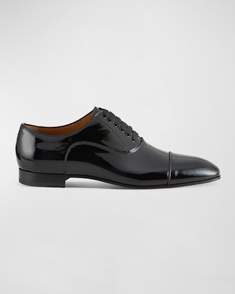 TOM FORD Men's Edgar Patent Leather Oxfords | Neiman Marcus
