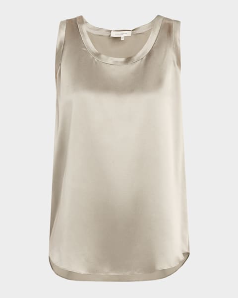 Theory Silk Straight Shell Top | Neiman Marcus