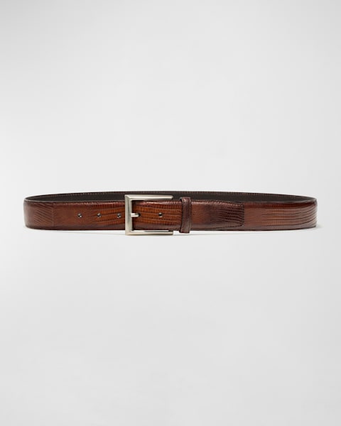 Magnanni Men's Vega Leather Belt | Neiman Marcus