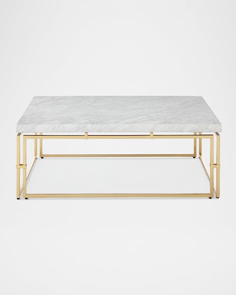 Global Views Olivia Marble-Top Coffee Table | Neiman Marcus