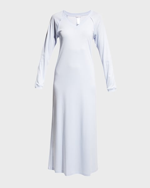 Hanro Pure Essence 3/4-Sleeve Gown | Neiman Marcus