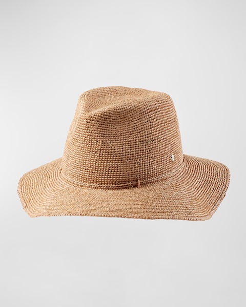 Helen Kaminski Contrasting Wide Braided Bucket Hat | Neiman Marcus