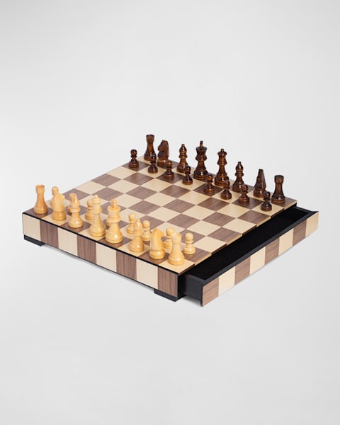 Versace Barocco Chess and Checkers Set | Neiman Marcus