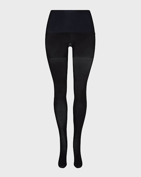 Commando Sexy Sheer Lace-Waist Tights | Neiman Marcus
