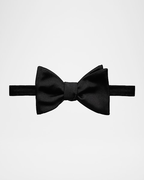 Ralph Lauren Purple Label Solid Satin Bow Tie | Neiman Marcus