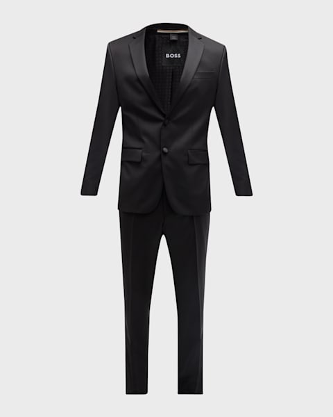 Paul Stuart Men's Wool Peak-Lapel Tuxedo | Neiman Marcus