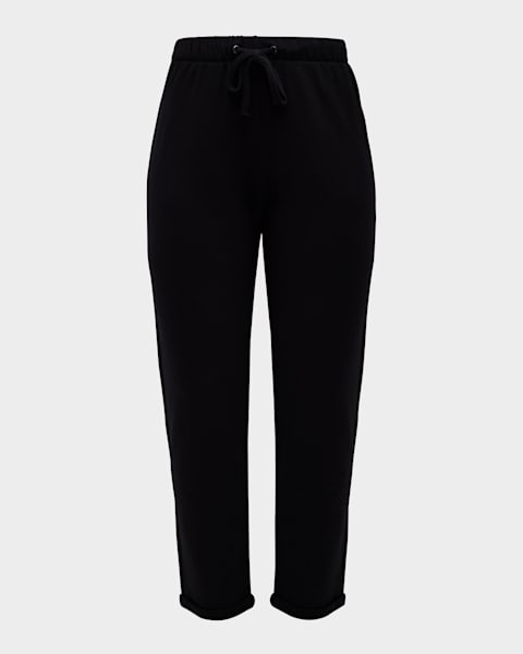 Nili Lotan Lyric Cashmere-Wool Straight-Leg Drawstring Pants | Neiman ...