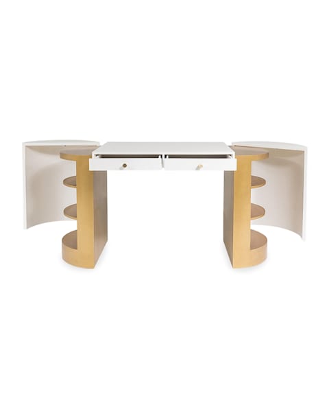 John-Richard Collection Deco Writing Desk | Neiman Marcus