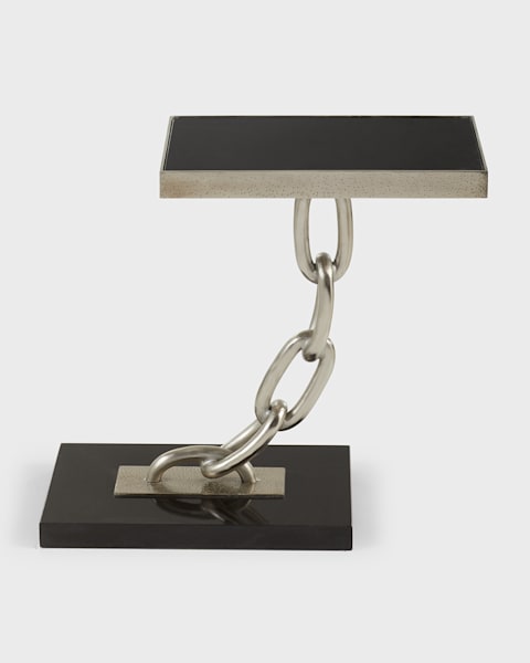 Global Views Black Granite Side Table | Neiman Marcus