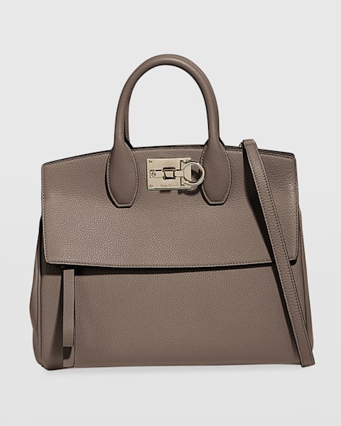 Ferragamo Large Leather Tote Bag | Neiman Marcus