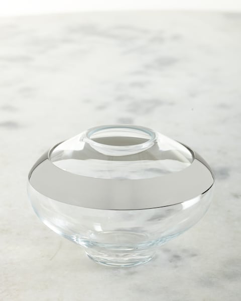Georg Jensen Cafu Clear Glass Medium Vase | Neiman Marcus