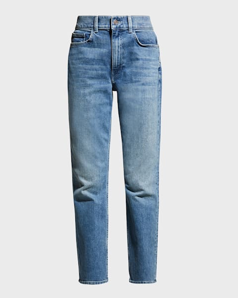 L'Agence Ruth High-Rise Straight Jeans | Neiman Marcus