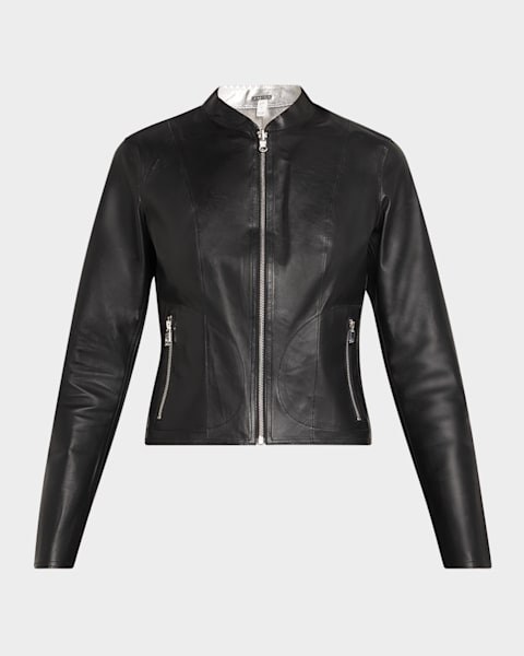Chloe Nappa Leather Bomber Jacket | Neiman Marcus