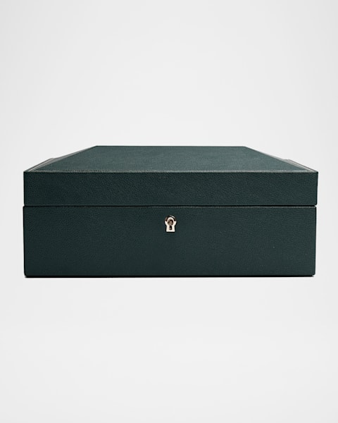 WOLF British Racing 10-Piece Watch Box with Drawer | Neiman Marcus