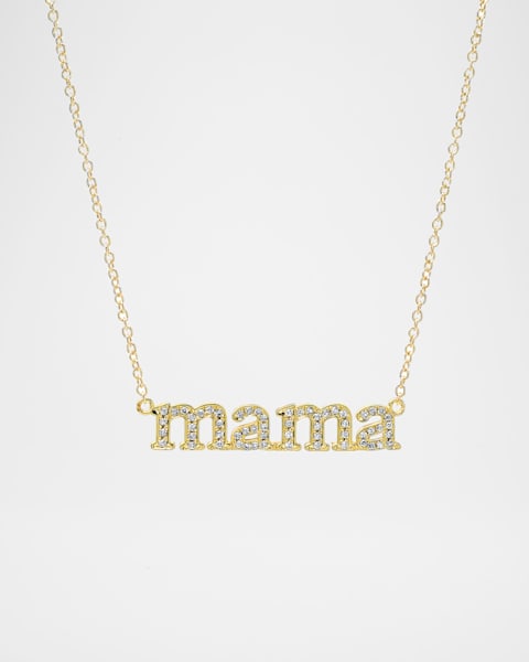 Buddha Mama 20K Diamond Peace Sign Pendant | Neiman Marcus