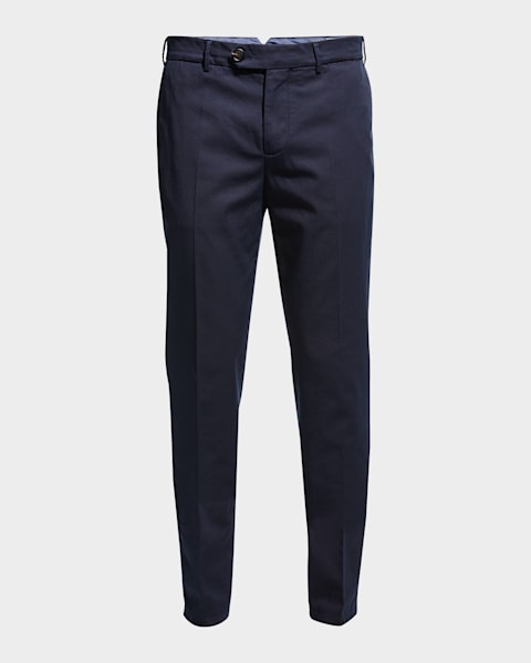 FRAME Men's Slim Twill Chino Pants | Neiman Marcus
