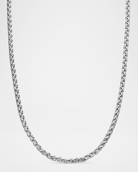 David Yurman 2.5mm Men's Wheat Chain Necklace in 18K Gold | Neiman Marcus