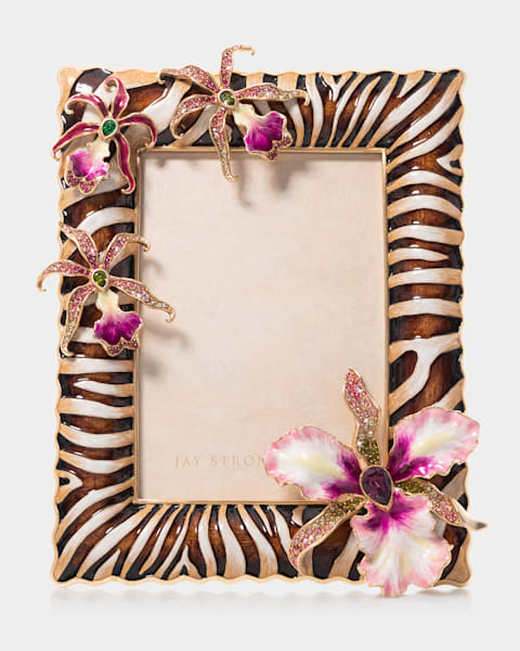 Jay Strongwater Zebra Photo Frame, 5" x 7" | Neiman Marcus